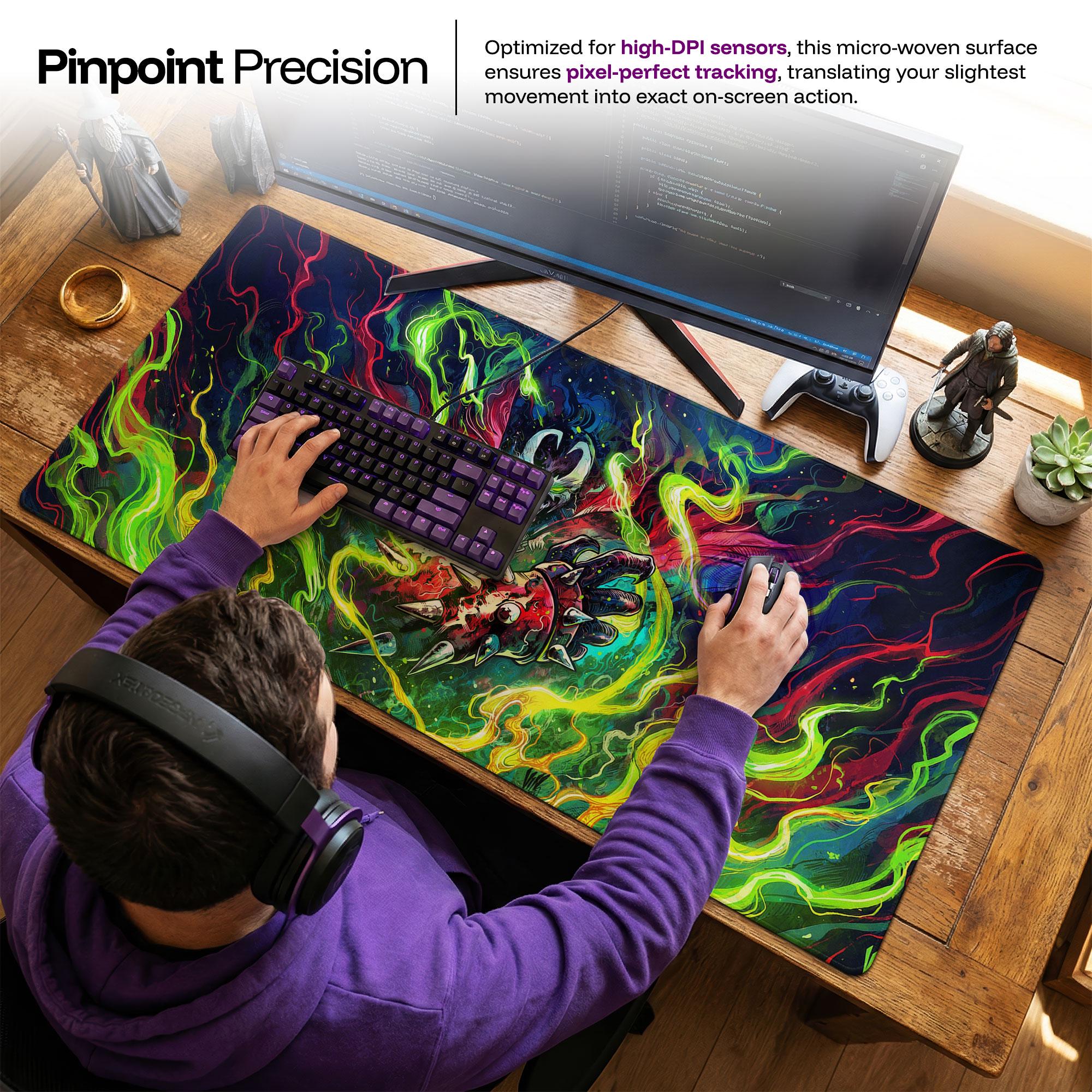 Tapete de mesa Spawn Neon Flames, Mousepad Gamer Dark Comic, Acessório ...