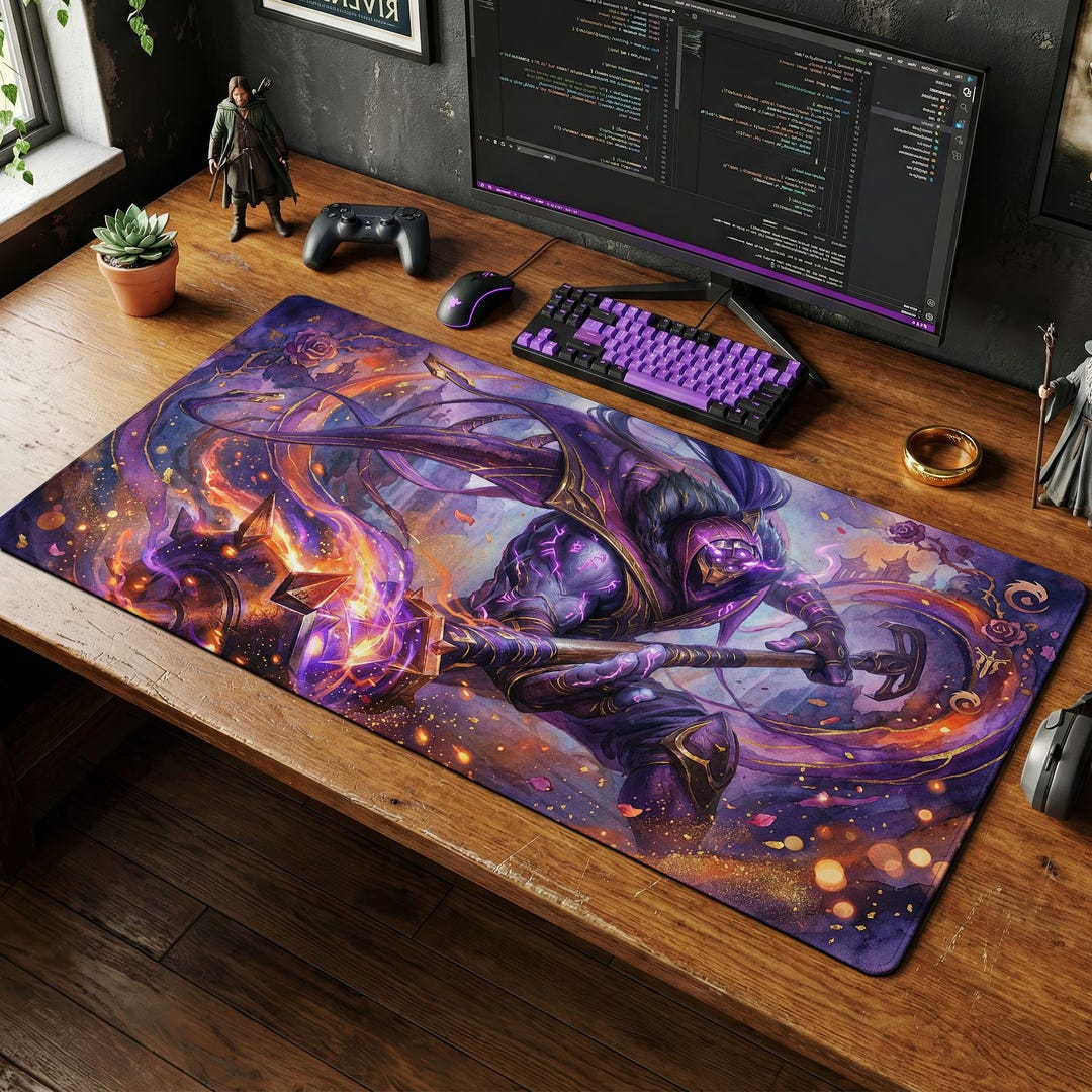 Mousepad com Runas do Jax | Tapete de Mesa LoL, Presente para Jogadores ...