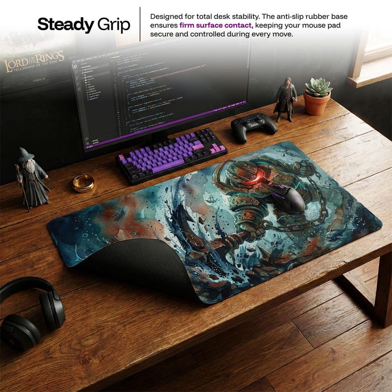 Mousepad Nautilus | Tapete de mesa LoL, presente para fãs de League of ...