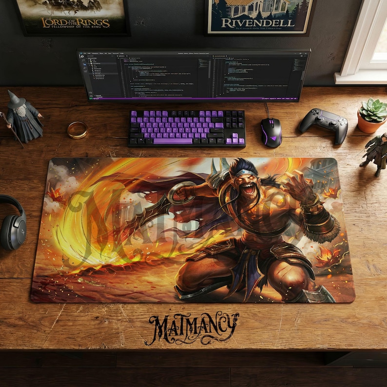 Draven Gladiator Mouse Pad | Lol Desk Mat, League of Legends Gaming ...