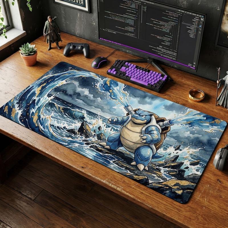Water Type Desk Mat - Etsy