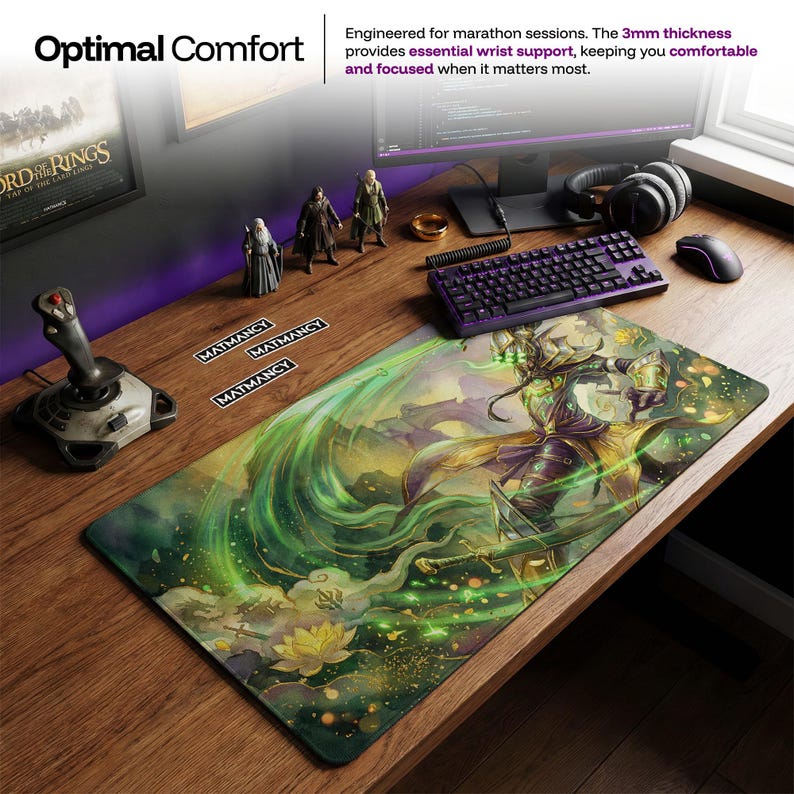 Master Yi Wuju Mouse Pad | Lol Desk Mat, League of Legends Jungle Gift ...