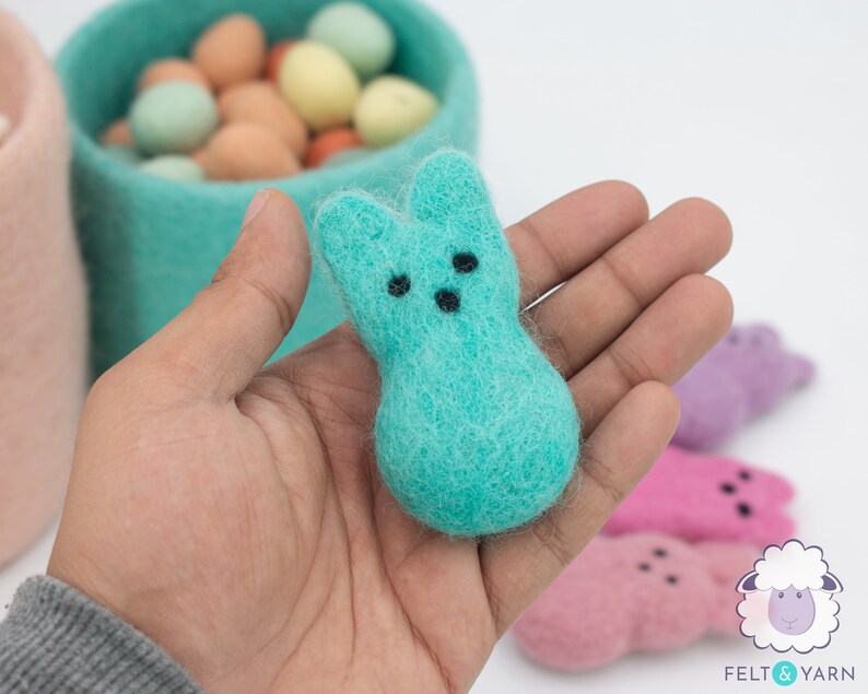 50 Pieces 7cm Felt Bunny Crafts for Kids Felt Easter - Etsy