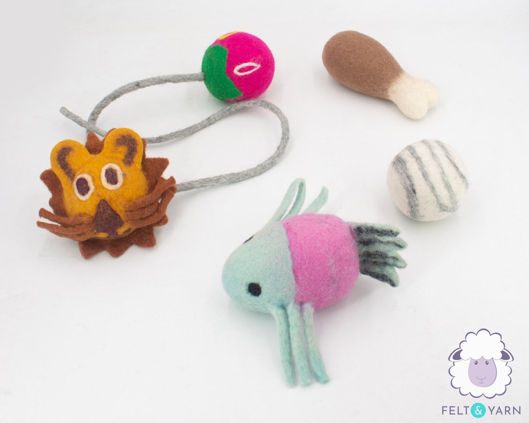 Eco-friendly Handmade Engaging Felt Dog Toys Collection | Fetch Felt ...