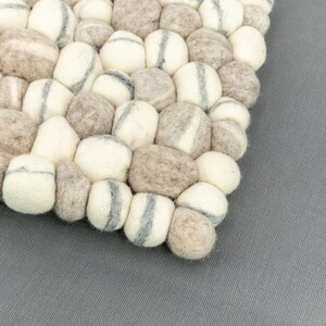 Stone Rug Wool Felt Rectangular Living Room Pebble Rug - Etsy