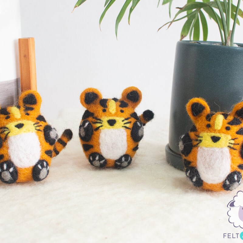 Felt Tiger - Etsy