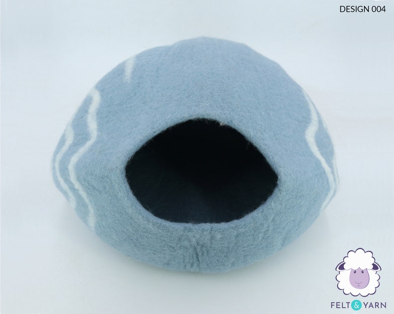 50cm Wool Felt Stripe Design Cat Bed Handmade Wool Pet Bed | Etsy