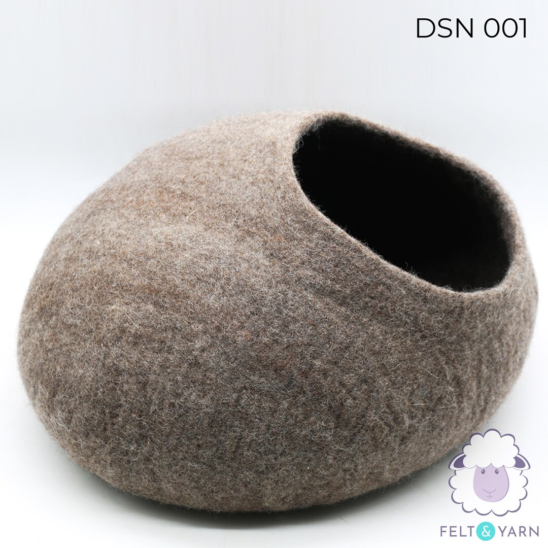 50cm Handmade Wool Cat Cocoon Bed / Cozy Cat Cave House - Etsy