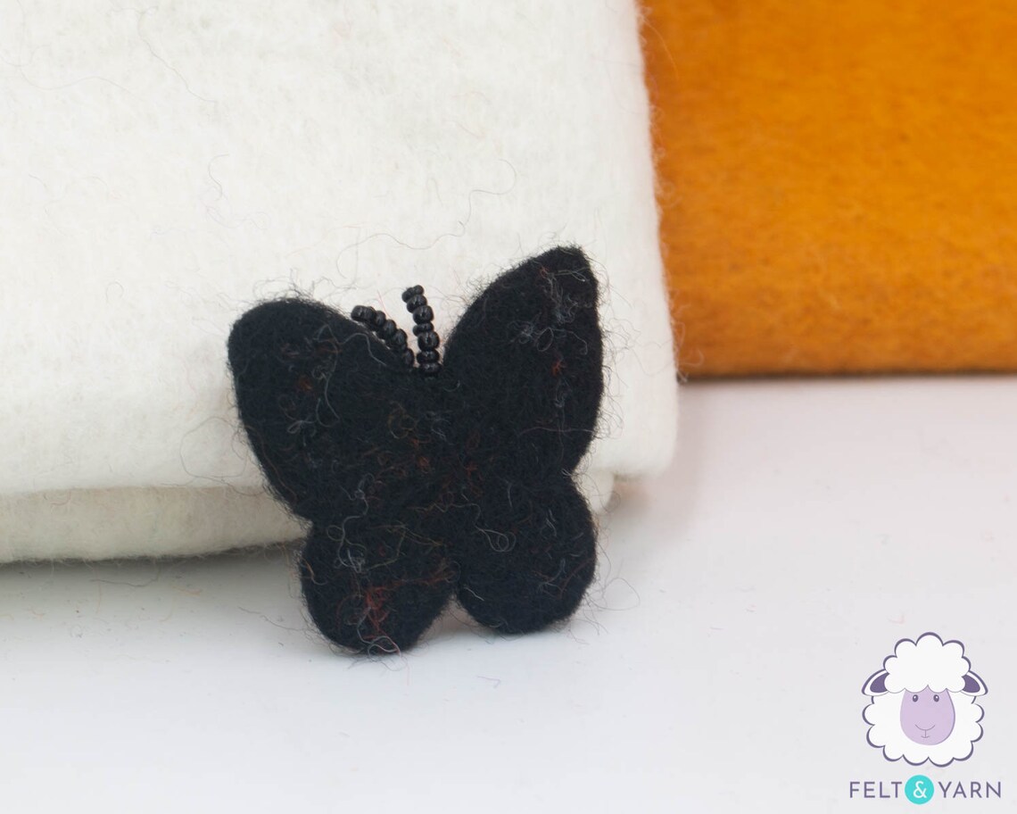 20 Pcs of Wool Felt Orange Butterfly Hand Felted 5cm Monarch | Etsy