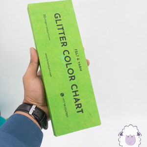 Glitter Color Chart With 20 Amazing Glitter Colors | 1.5cm Felt Ball ...