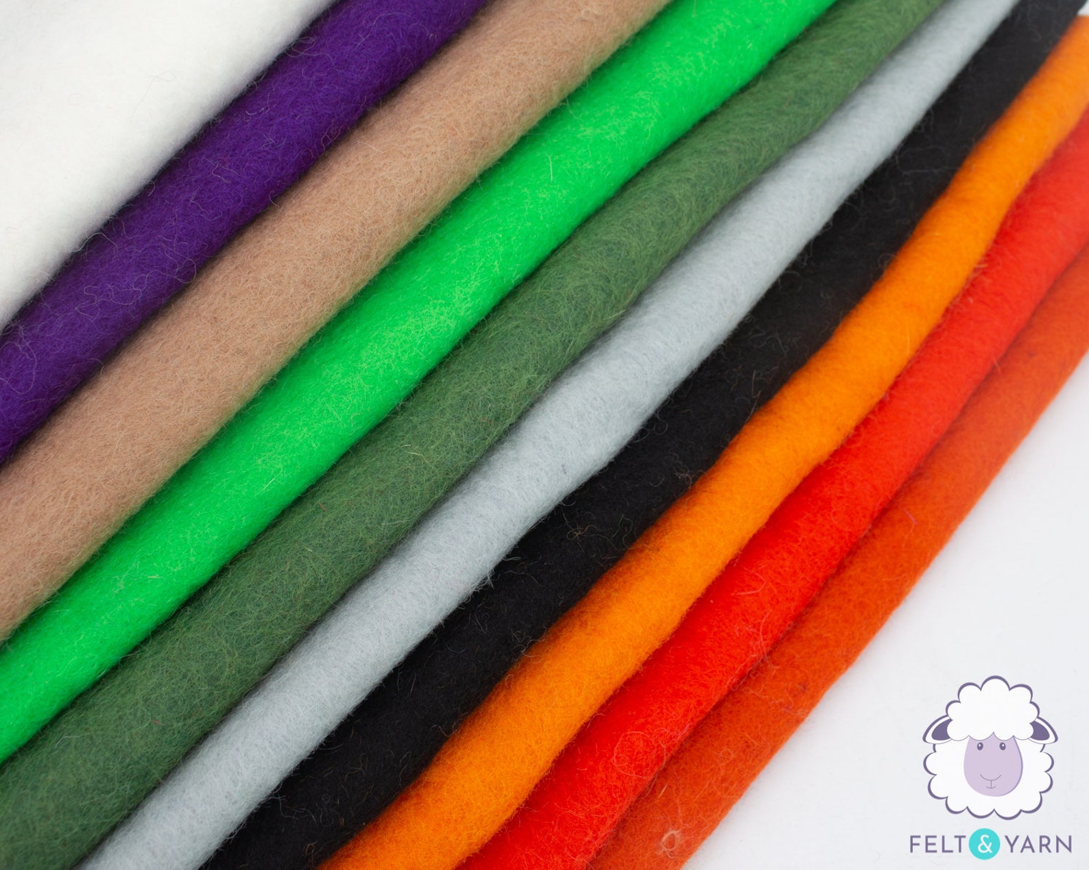 9x12 Wool Felt Halloween Bundle Comes in 10 Sheets - Etsy