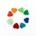 50 Pieces 2-3cm Needle Felted Mini Multicolor Hearts Handmade Felt ...