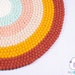 Rainbow Felt Ball Rug, Wool Ball Carpet Round Rugs, Handmade Felt Mat ...