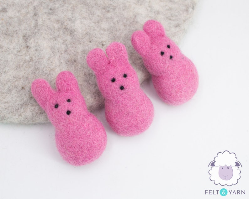 50 Pieces 7cm Felt Bunny Crafts for Kids Felt Easter - Etsy