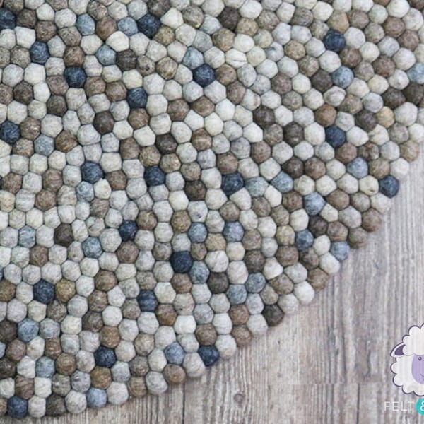 Felt Ball Rug - Etsy