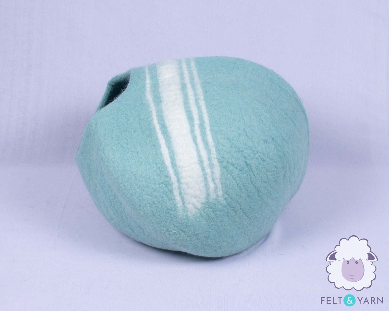 50cm Felt Stripe Cat Bed and Cat Cave with Free Wool Cat Toys | Etsy