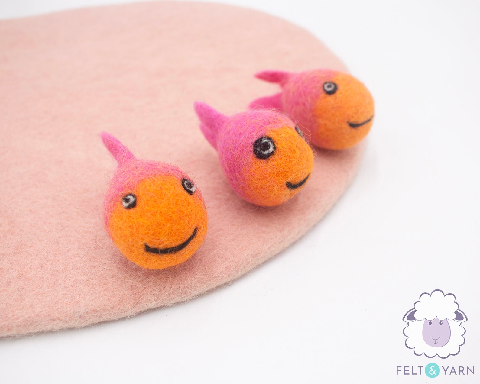 Wool Felt Fish Pet Toy Pet Safe Gold Fish Fetch Play Toy for - Etsy