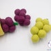 15 Pieces of 6 Cm Stitched Felt Papoose Grapes Wool Felted - Etsy