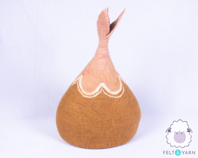 50cm Felted Turnip Cat House Bed Wool Cat Cave Cocoon - Etsy