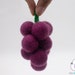 15 Pieces of 6 Cm Stitched Felt Papoose Grapes Wool Felted - Etsy