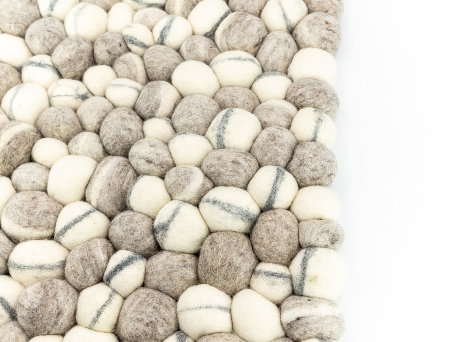 Stone Rug Wool Felt Rectangular Living Room Pebble Rug - Etsy