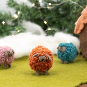 Handcrafted Tiny Wooly Sheep Ornaments | Hanging Ornaments for ...