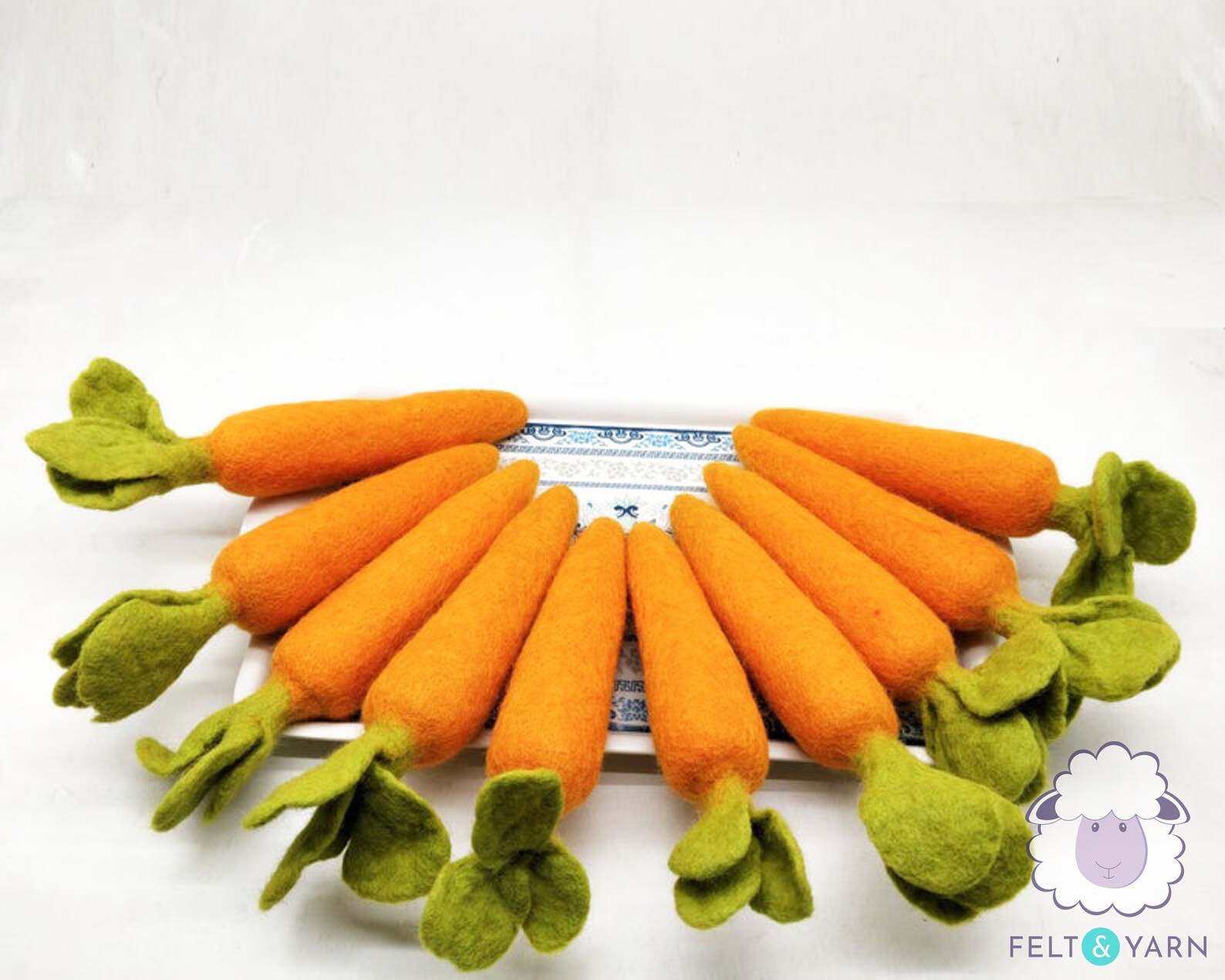 25 Pieces 18cm Felt Easter Carrot Orange Felted Carrot - Etsy