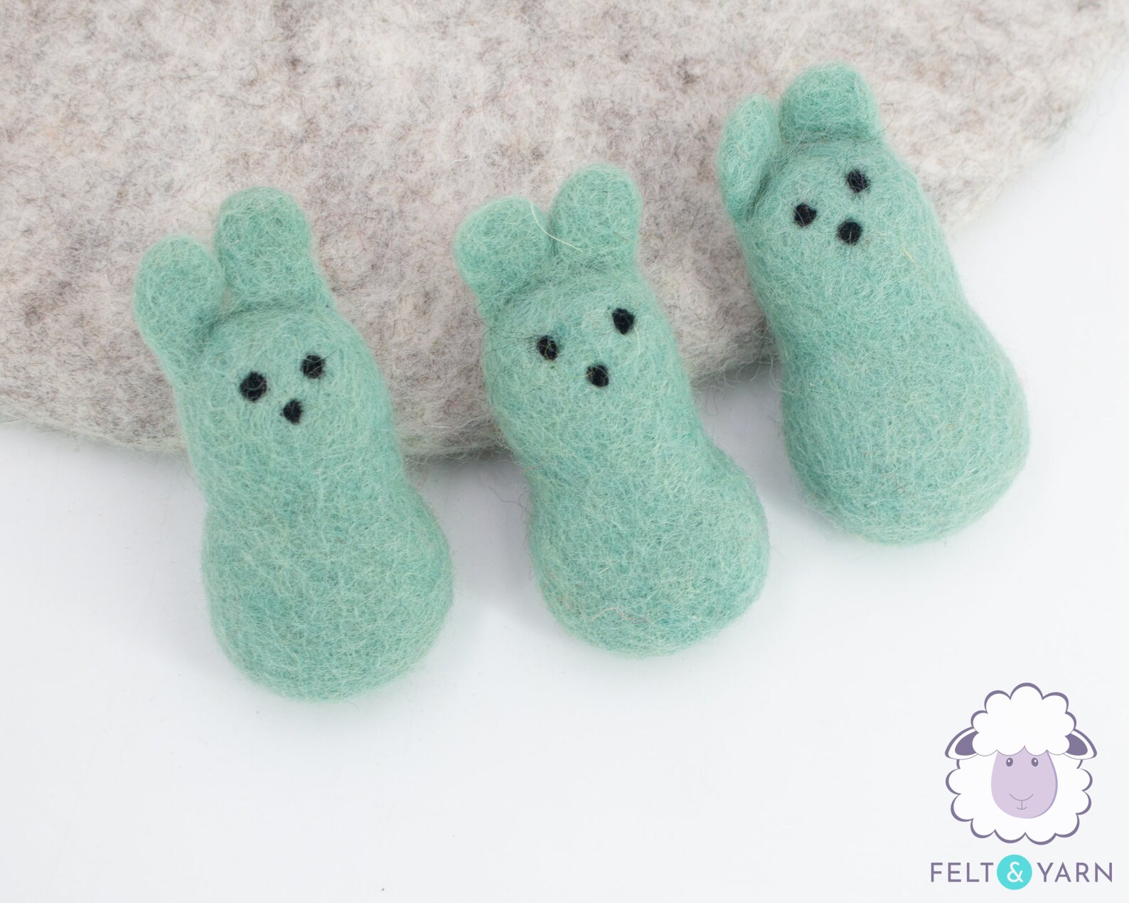50 Pieces 7cm Felt Bunny Crafts for Kids Felt Easter - Etsy