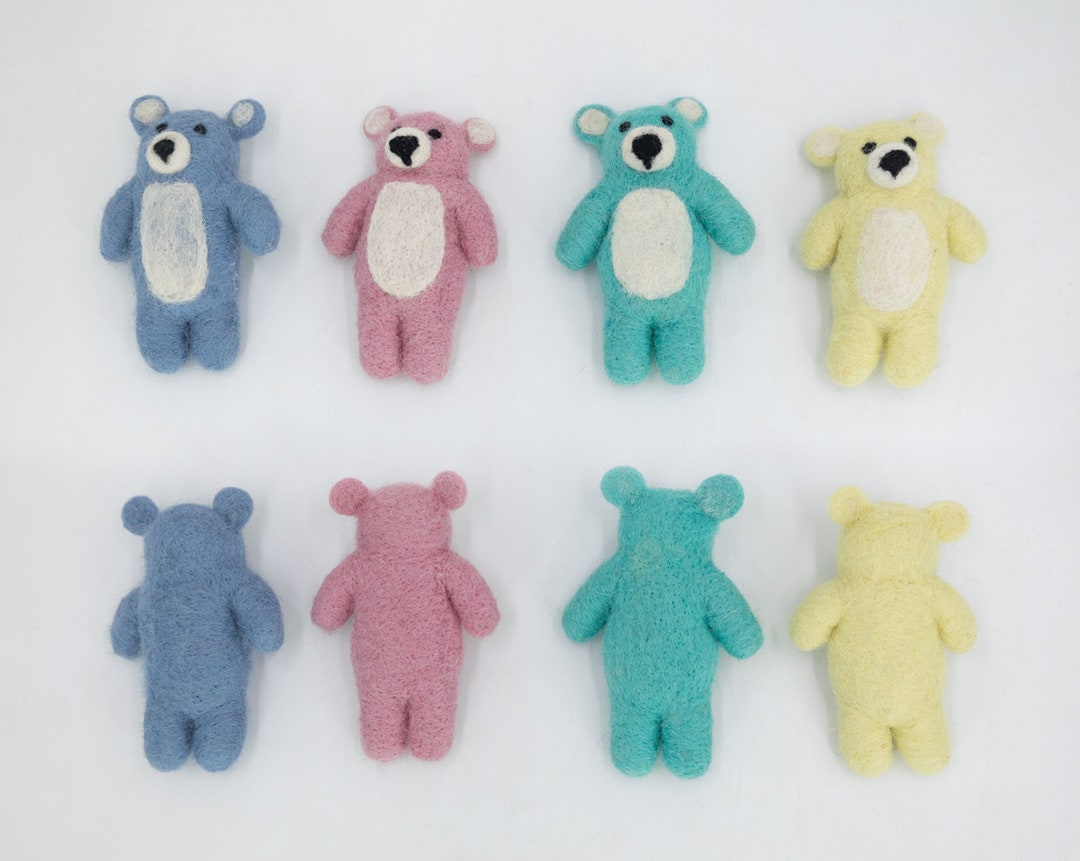 20 Pcs Cute Teddy Bear Valentine's Ornaments| Felt Valentines Day Gift ...