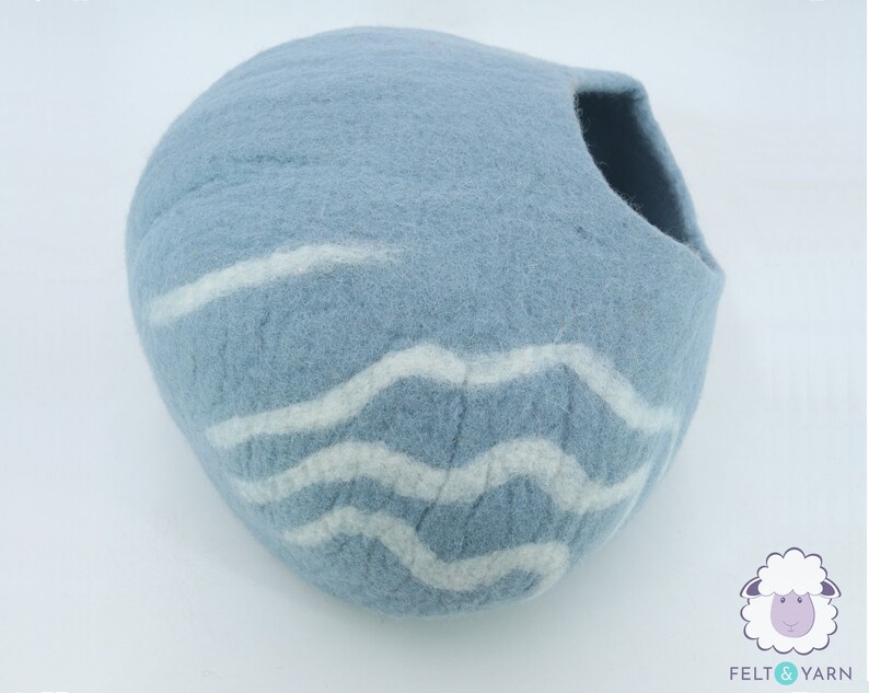 50cm Wool Felt Stripe Design Cat Bed Handmade Wool Pet Bed | Etsy