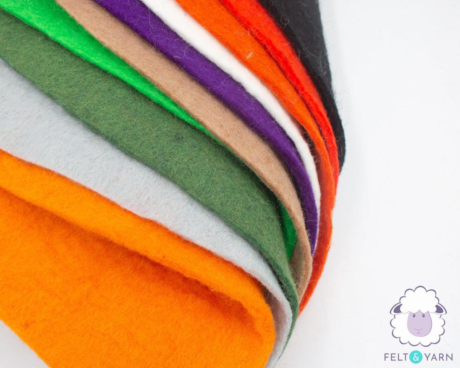 9x12 Wool Felt Halloween Bundle Comes in 10 Sheets - Etsy