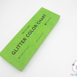 Glitter Color Chart With 20 Amazing Glitter Colors | 1.5cm Felt Ball ...