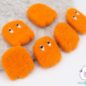 20 Pcs Felt Pac Man Characters Pac Man Ghosts Plush Game Toy for ...