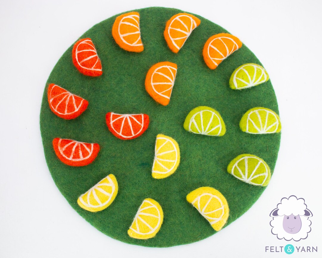 45 Pieces 5-6cm Wool Felt Lemon, Orange, and Lime Slices Wool Felted ... 45 Pieces 5-6cm Wool Felt Lemon, Orange, and Lime Slices Wool Felted ...