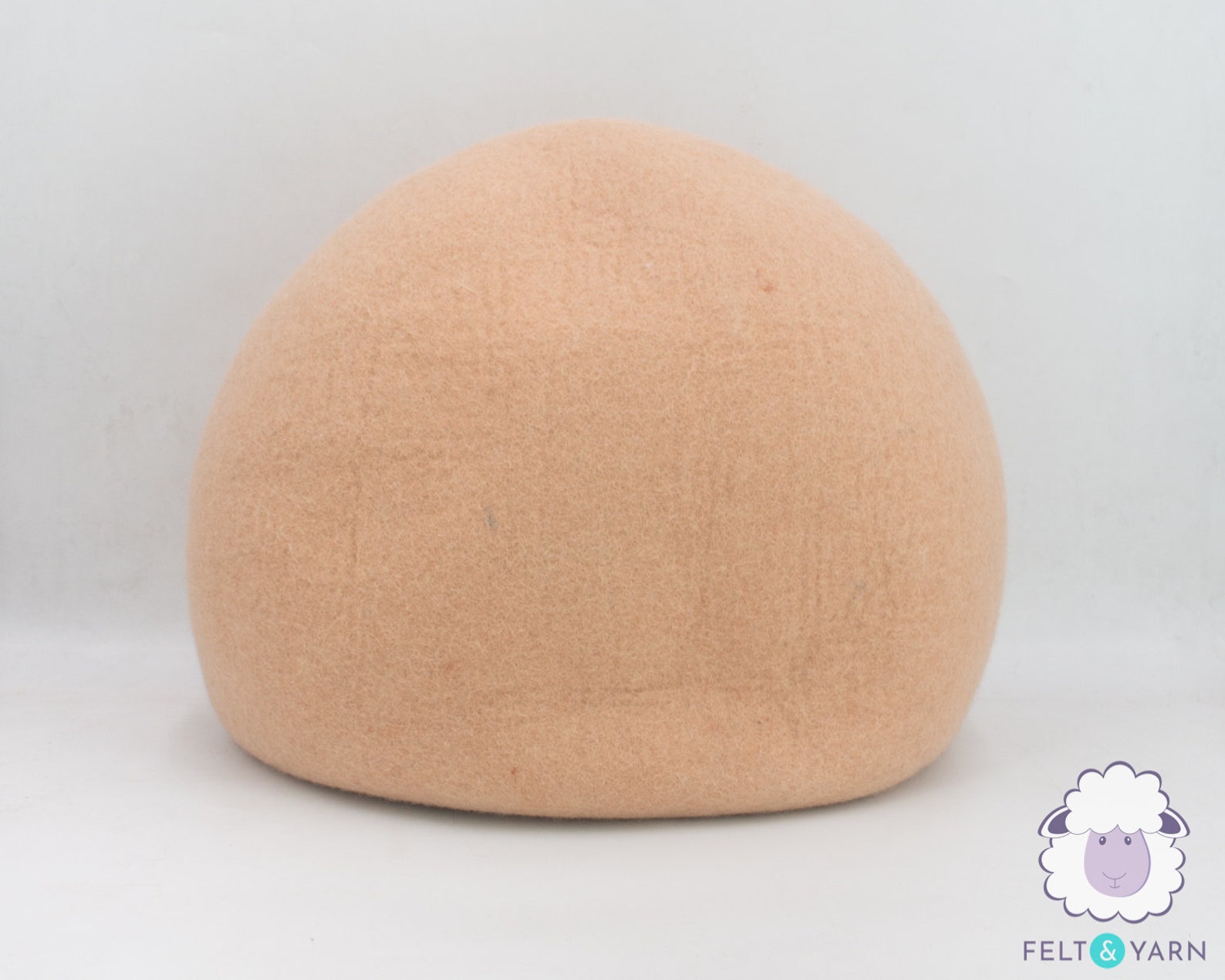 50cm Wool Felt Single Color Peach and Brown Cat Cave Cocoon | Etsy