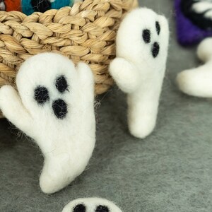 7cm Wool Felt Halloween Ghost | Halloween Decorations | Halloween Craft ...