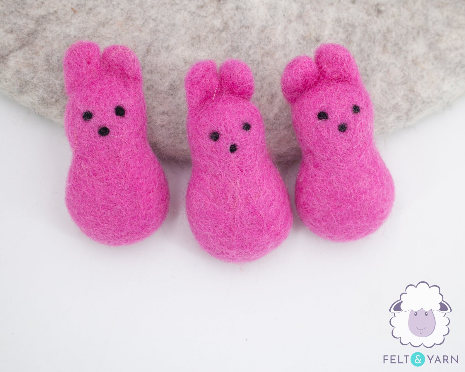 50 Pieces | 7cm Felt Bunny | Crafts for Kids | Felt Easter Gifts | Fair ...