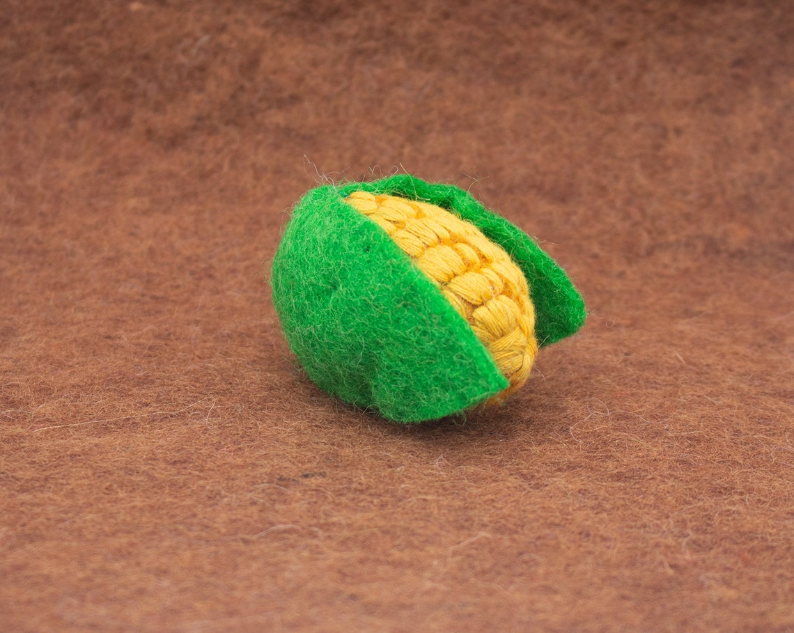 10 Pieces Wool Stitched Corns Corns Realistic Play Food - Etsy