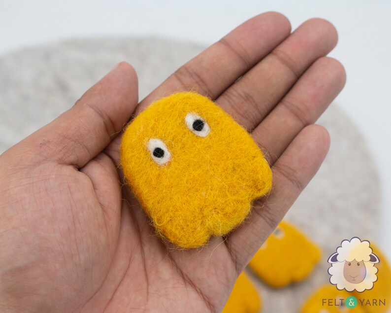 20 Pcs Felt Pac Man Characters Pac Man Ghosts Plush Game Toy - Etsy