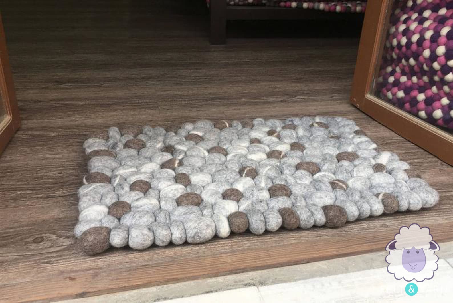 Pebble Rug Stone Made Felt Carpet for Living Room Decor Wool | Etsy