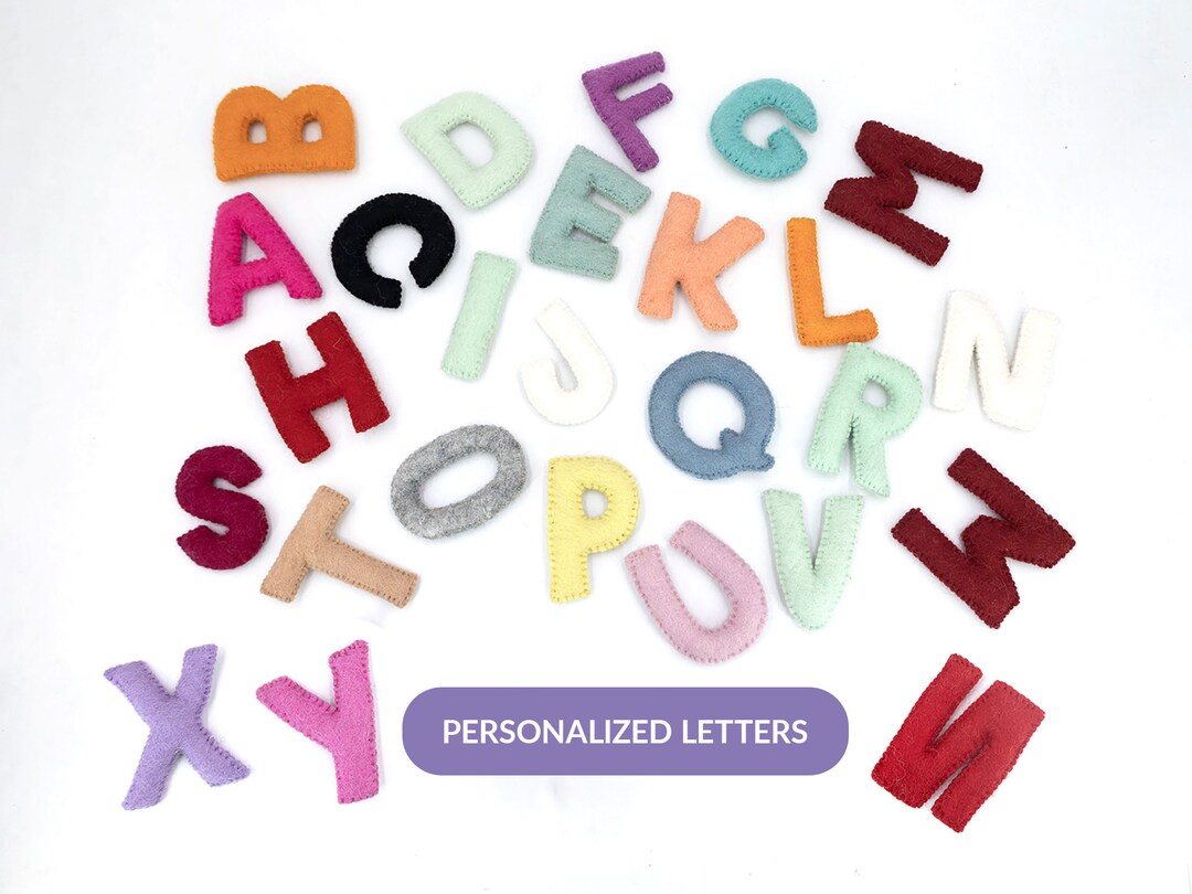 8cm 10cm Bulk Uppercase Stitched Felt Letters Fair Trade - Etsy