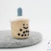 Needle Felted Cute Boba Tea With Details for Child's Pretend Play and ...