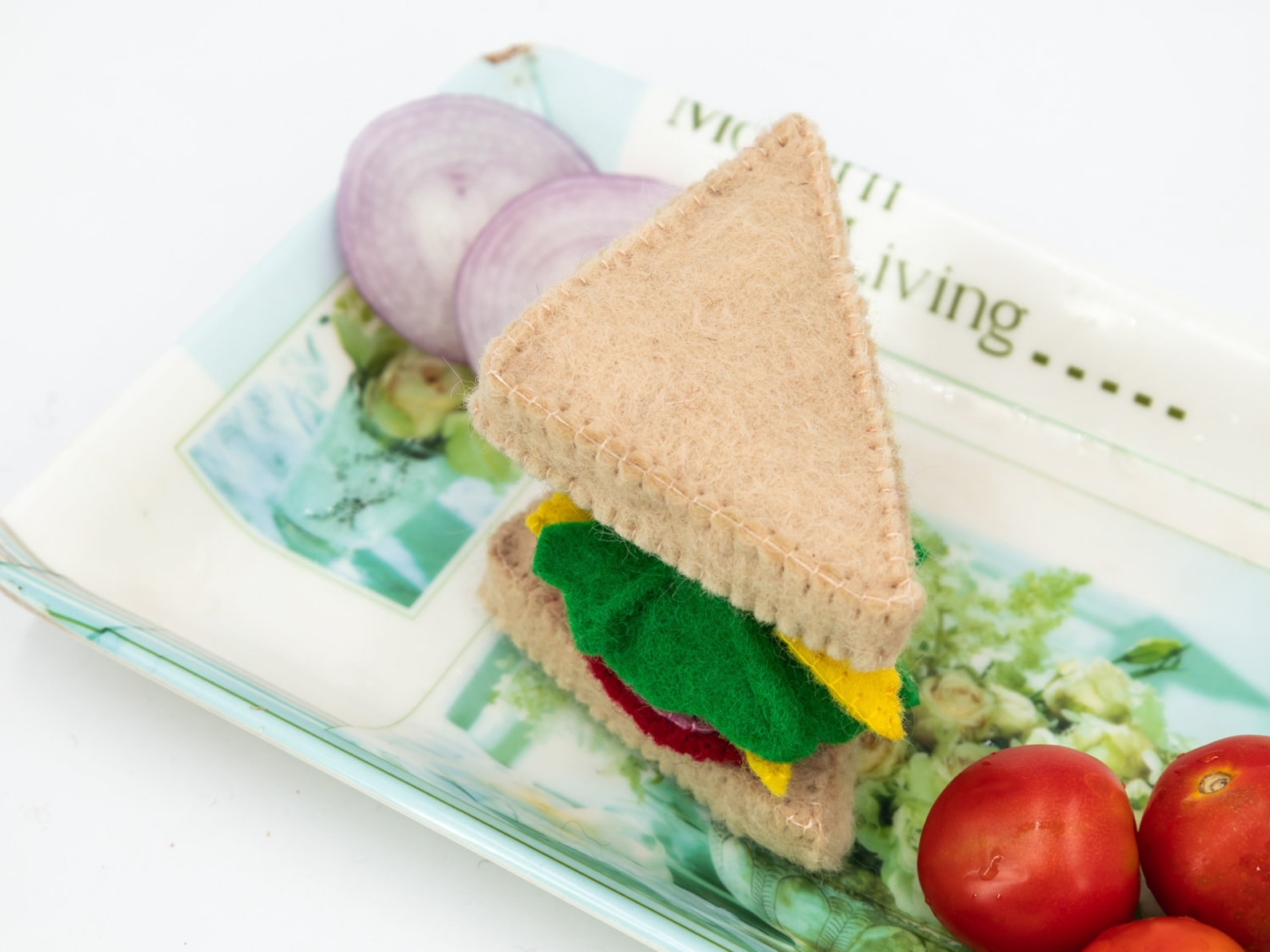 Felt Sandwich Pretend Play Food for Kids Handmade Stitch Felt - Etsy