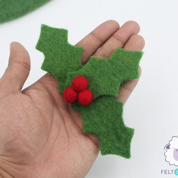 Felt Holly - Etsy