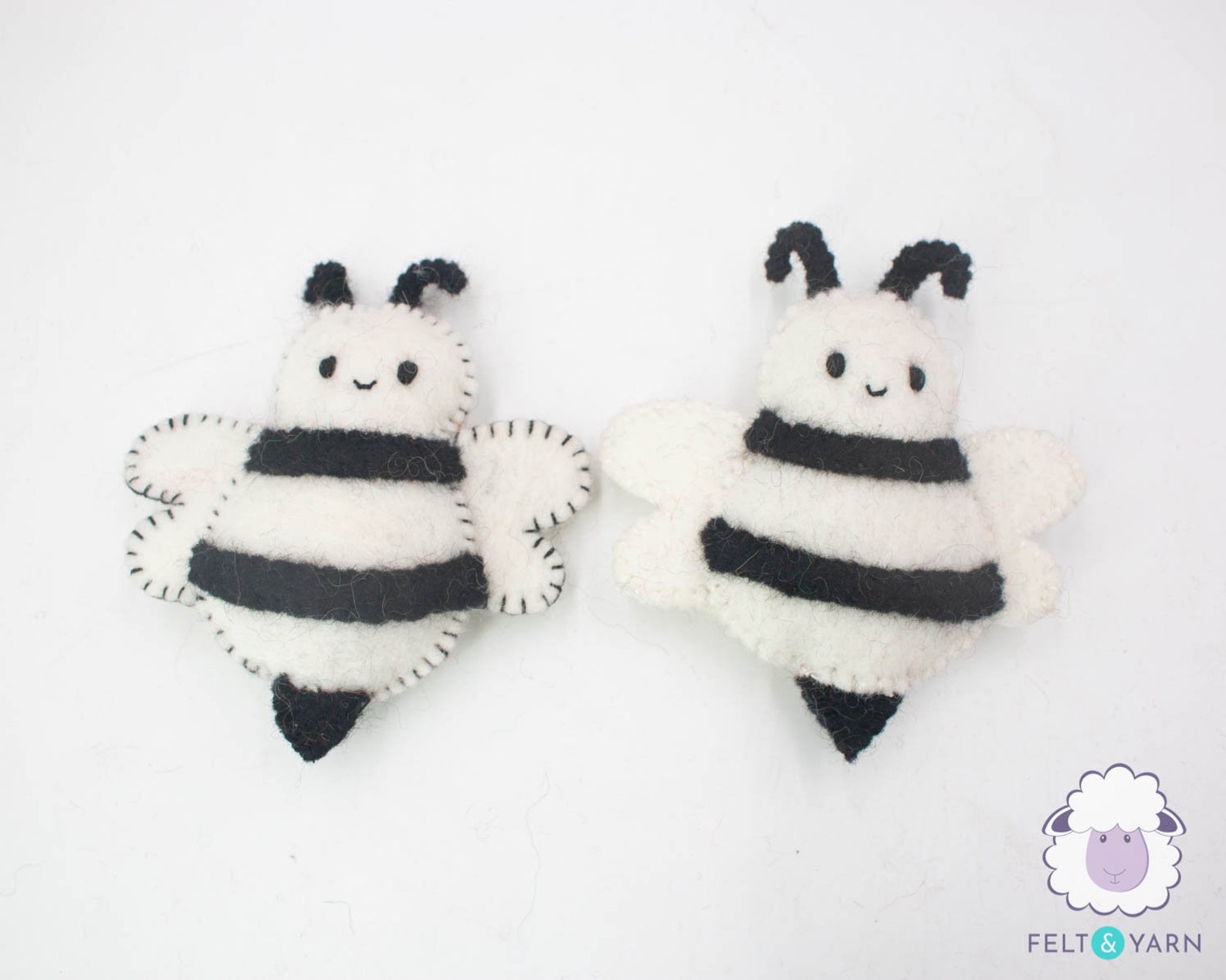 Wool Felt Halloween Bee Bumble Bee Ornaments for Fall - Etsy