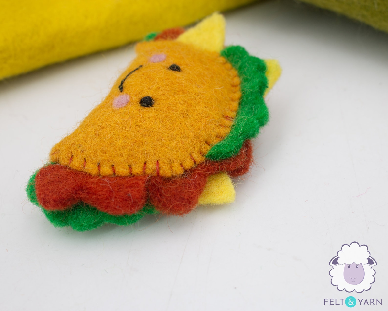 16 Pcs of 5 Cm Wool Felt Cute Tacos Hand Felted Food to | Etsy