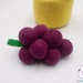 15 Pieces of 6 Cm Stitched Felt Papoose Grapes Wool Felted - Etsy