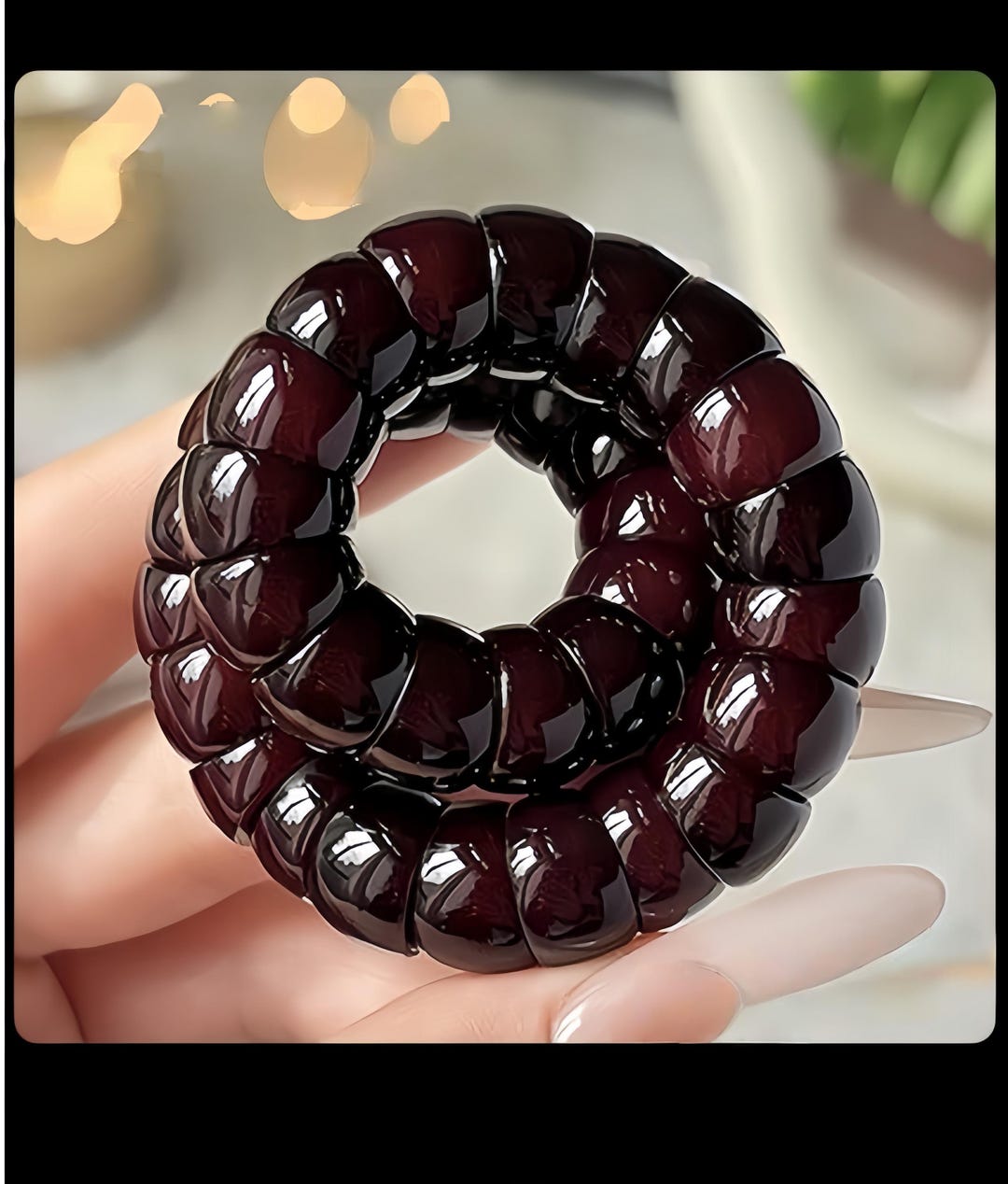 New Chinese-style Bodhi Root Prayer Beads, Colorful Cylindrical Beads ...