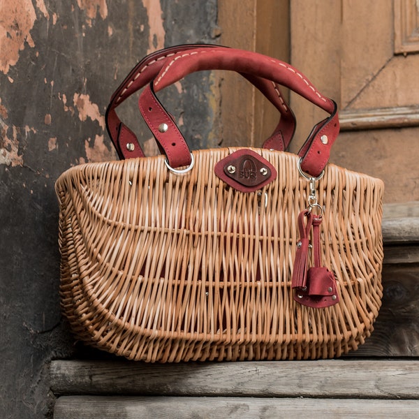 Wicker Handbag - Etsy