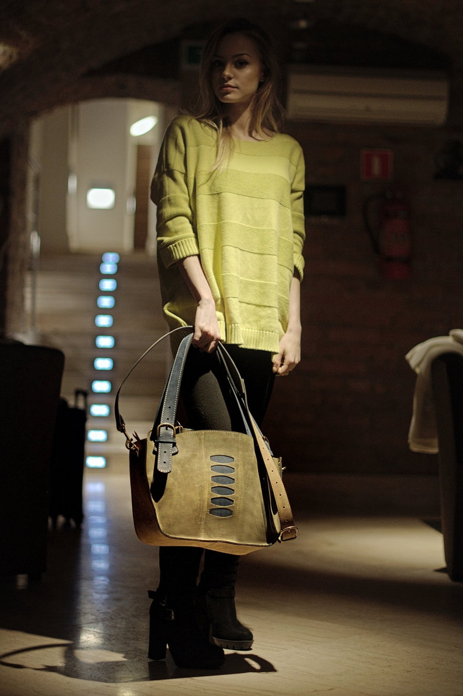 Oversize Tote bag Brick color Leather handmade big Shoulder | Etsy